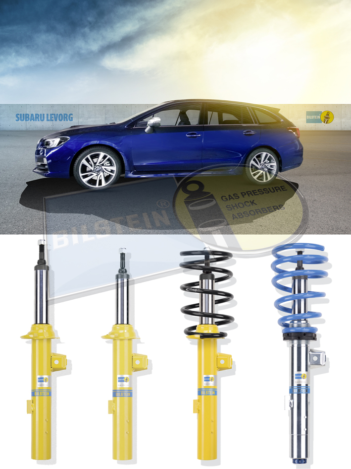 BILSTEIN B6 and B8 shock absorbers and B12 and B16 suspensions for the Subaru Levorg ...