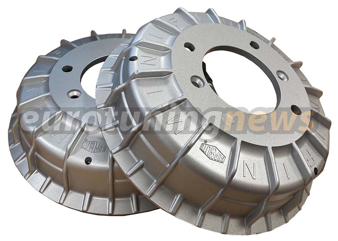Mini Spares Minifin Aluminium Brake Drumsfor classic Minis ...